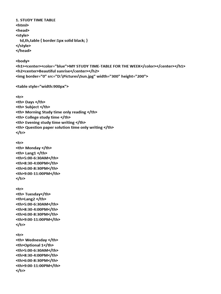 HTML 1 & 2 Prg | PDF