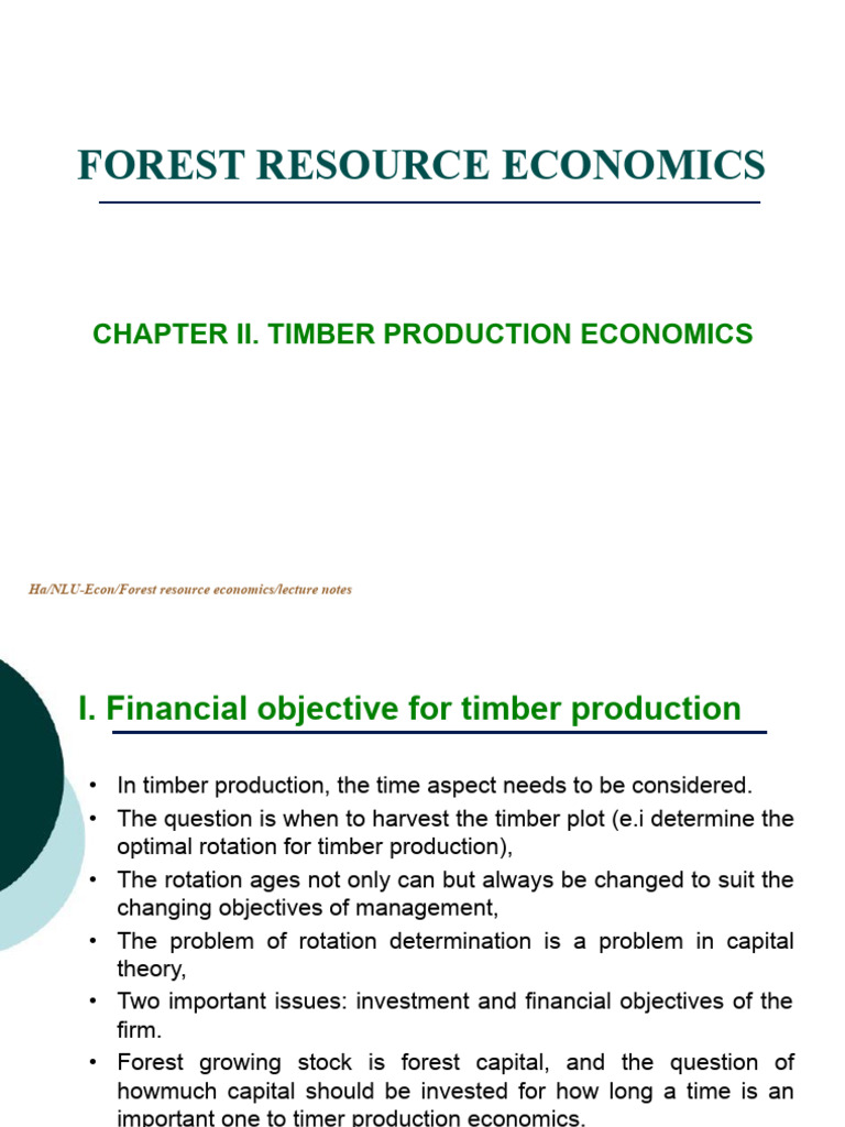 2- Timber Production Economics | PDF | Internal Rate Of Return | Net ...