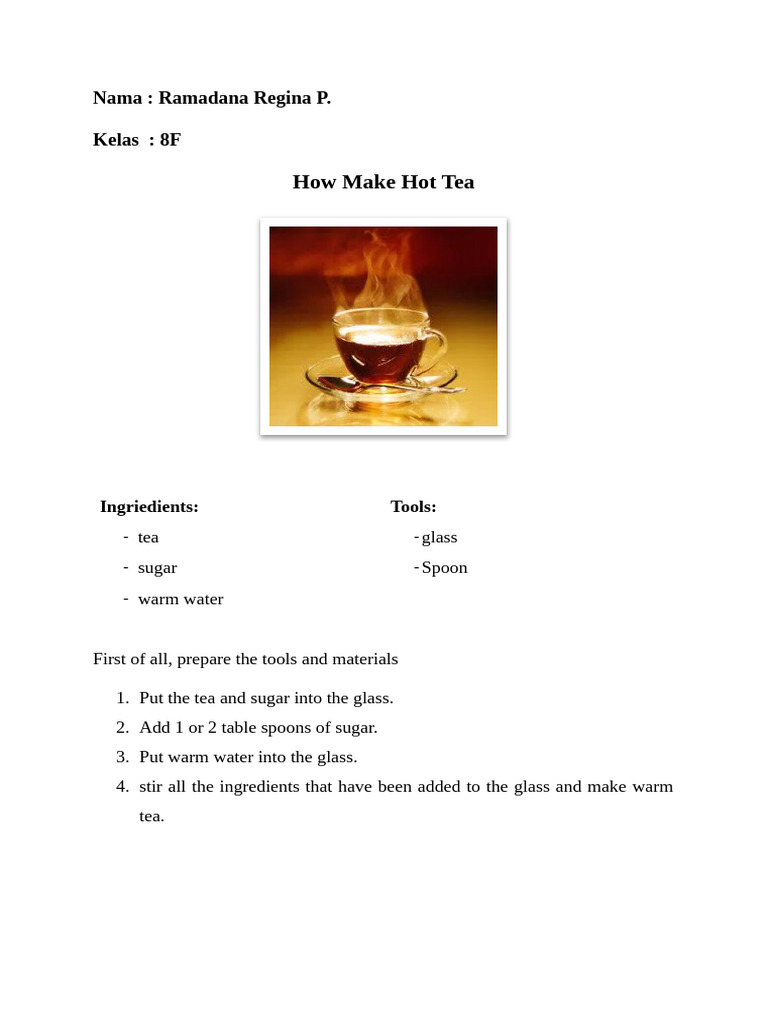 print buat teh | PDF