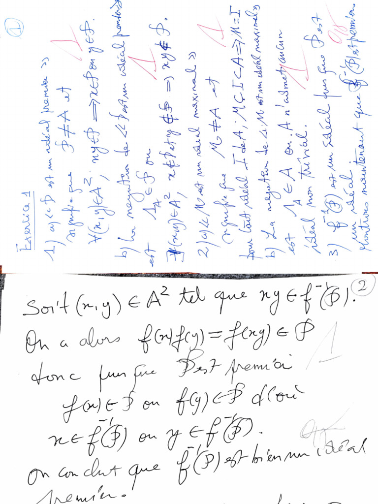 Anneaux 1 Rattrapage 2023-2024 | PDF