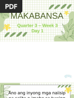 LESSON PLAN - COT - MAKABANSA FF | PDF