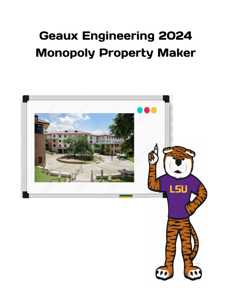 GE Monopoly Property Maker | PDF