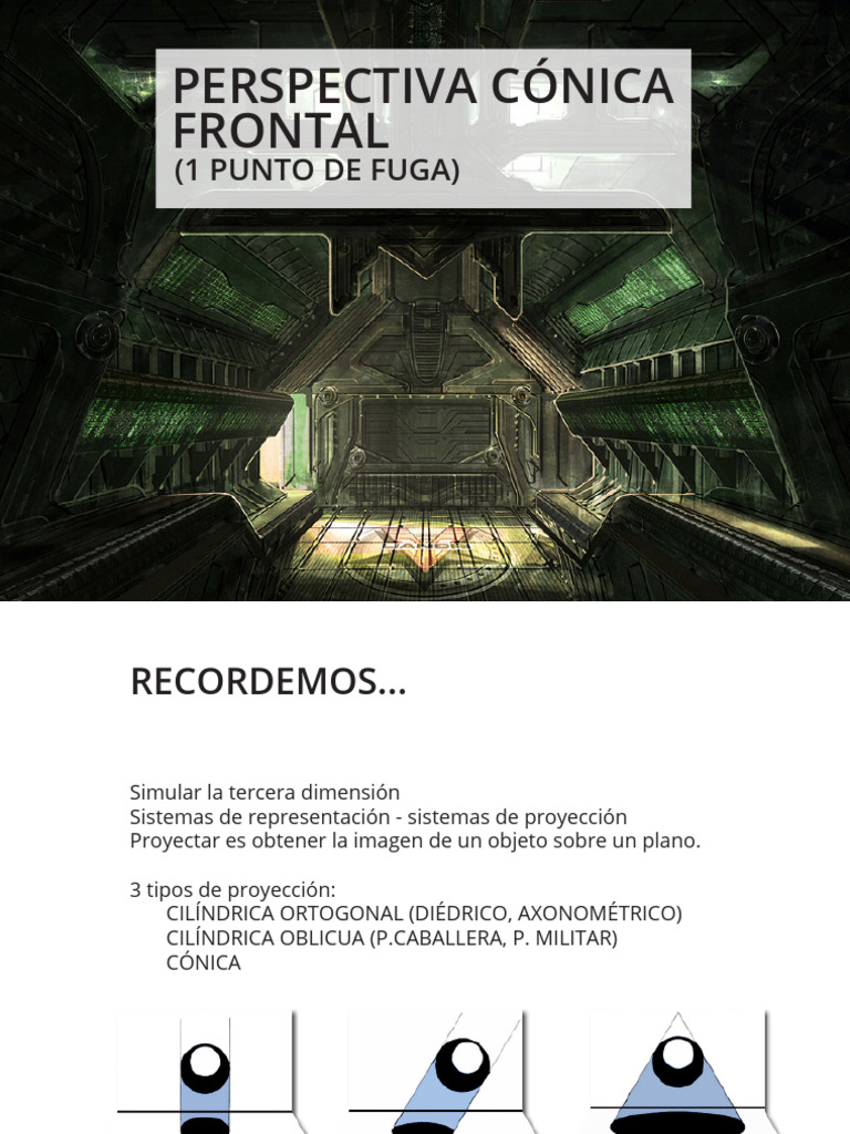 4-Perspectiva_conica_1PF | PDF | Perspectiva (Gráfica) | Horizonte