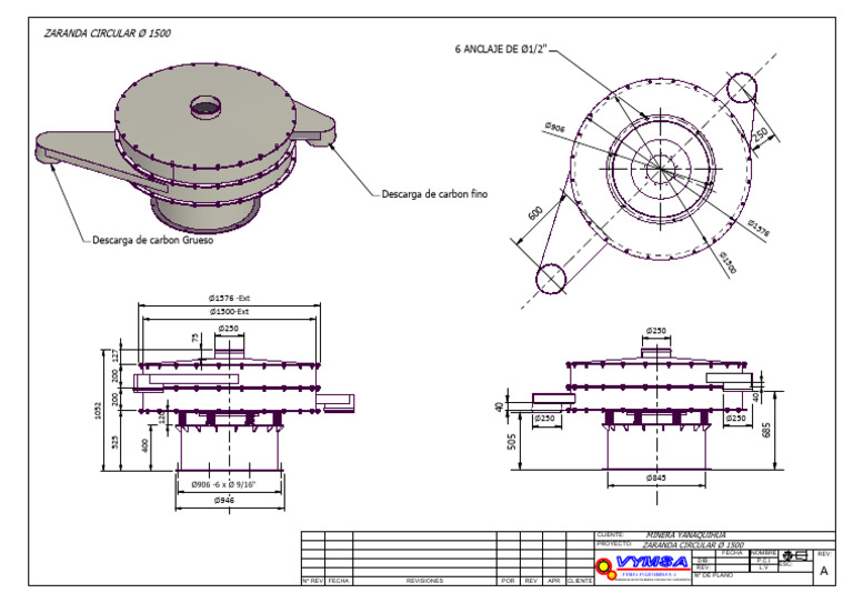 Zaranda Circular Ø1500-Yanaquihua - 01 | PDF