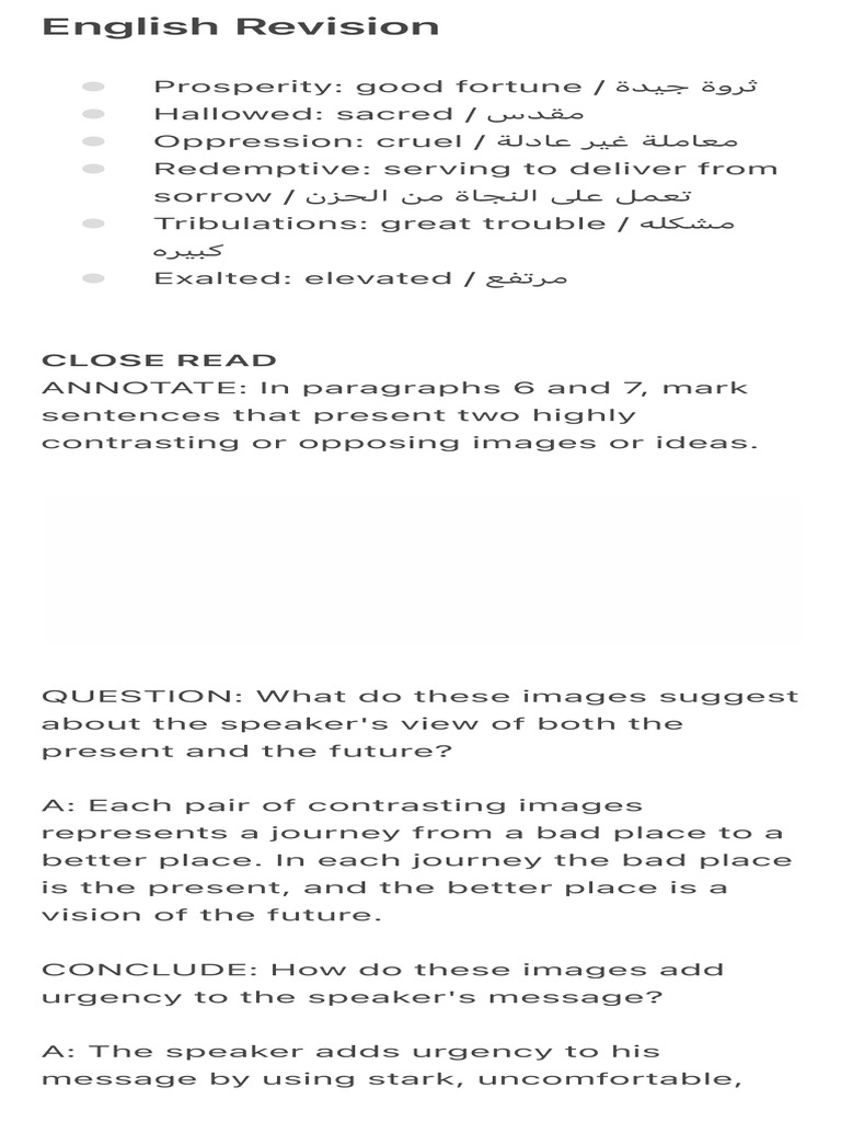 English Revision | PDF