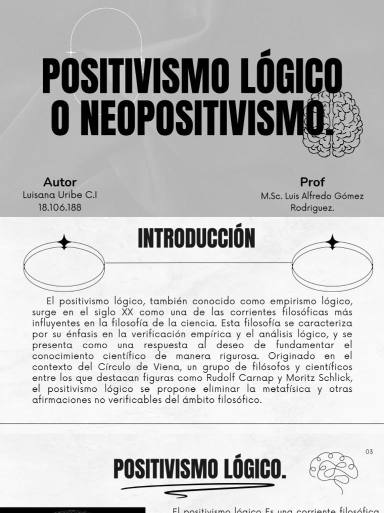 Positivismo Lógico. | PDF