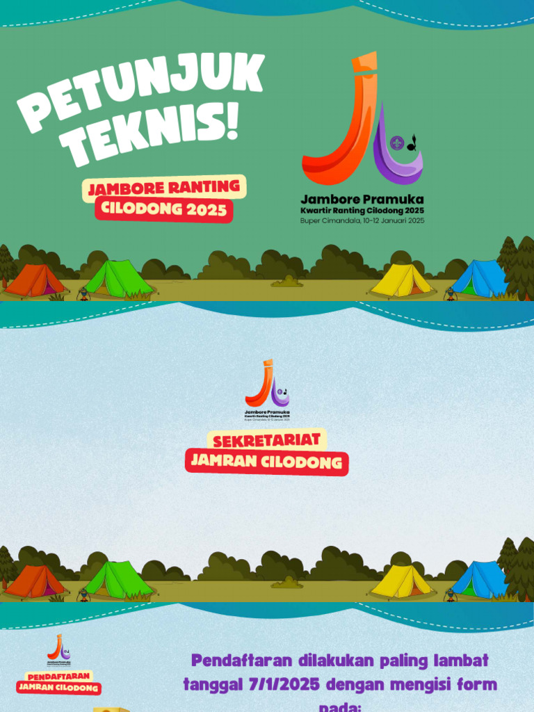 Petunjuk Teknis Jambore Ranting Cilodong 2025 | PDF
