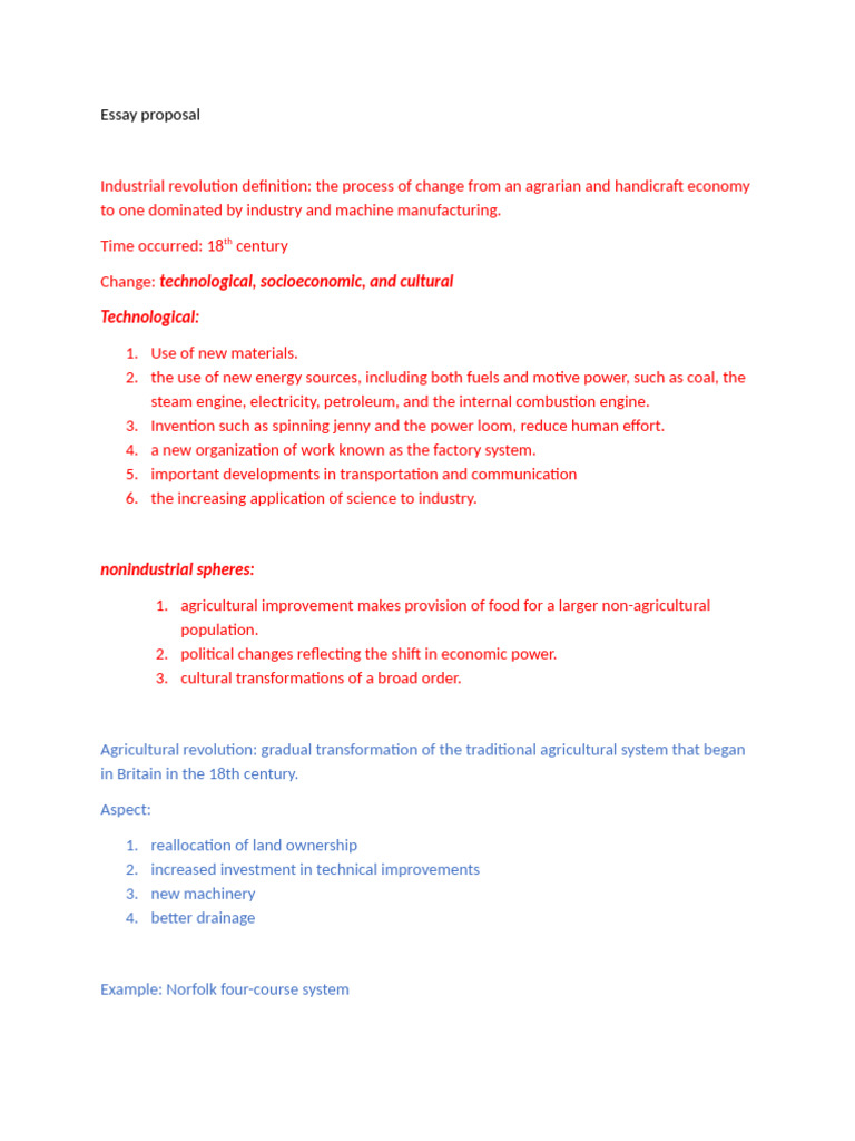 Industrial Revolution and Its Transformations | PDF | Agriculture ...