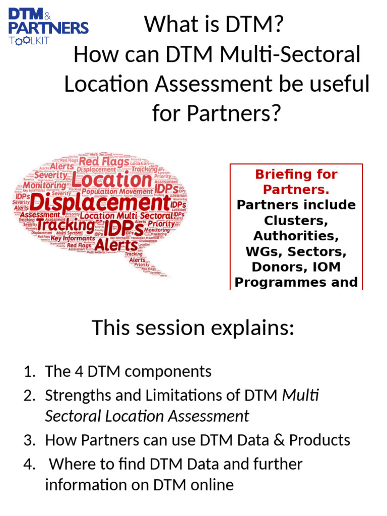 What Is DTM - What Can You Do With It | PDF | Internally Displaced Person