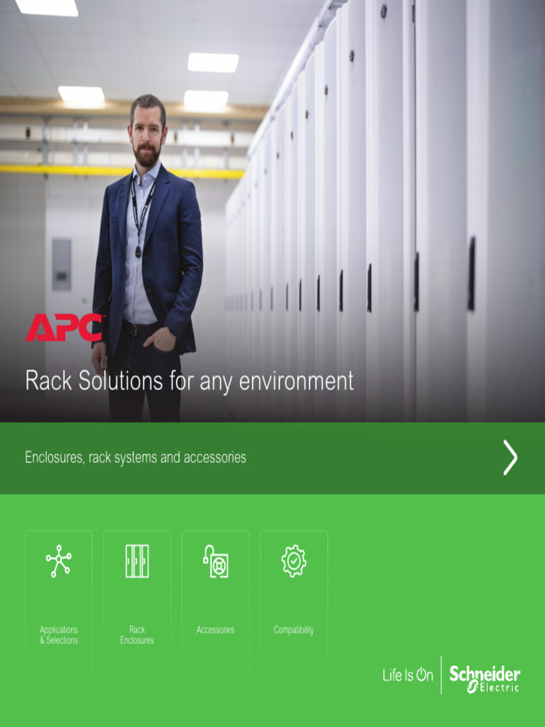 APC Rack Solutions Overview | PDF | Manufactured Goods | Computing