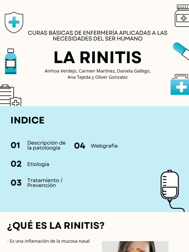 Curas Básicas para la Rinitis | PDF | Resfriado comun | Medicina