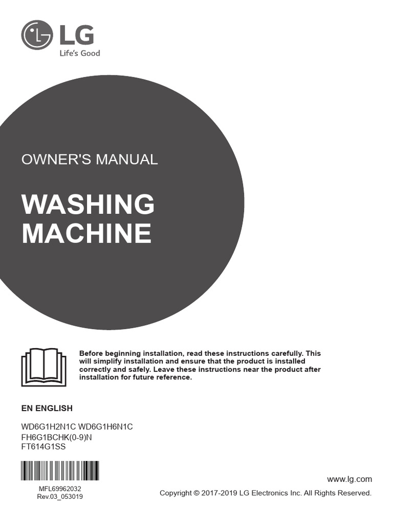 Washing Machine: Owner'S Manual | PDF | Washing Machine | Tap (Valve)