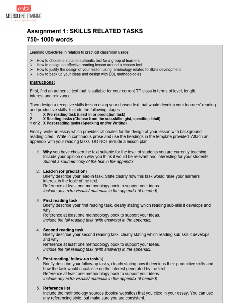 ESL Reading Lesson Design Guide | PDF | Methodology | Lesson Plan