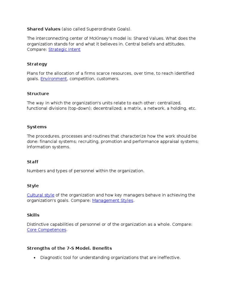 Shared Values | PDF