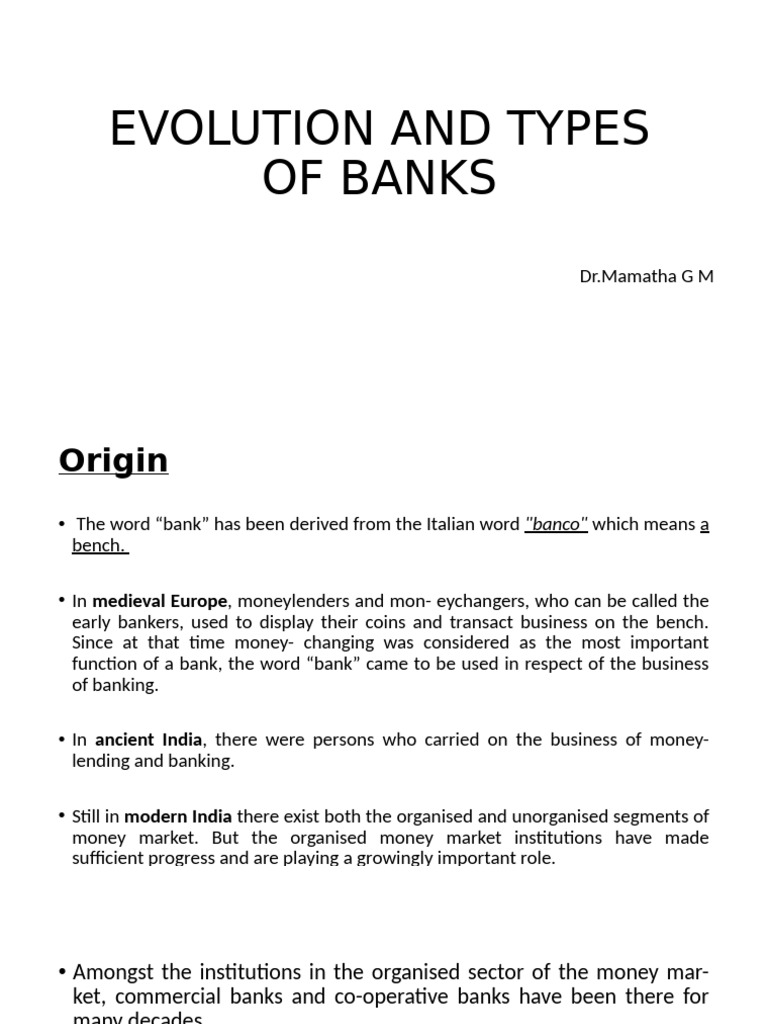 Evolution and Types of Banks in India | PDF | Banks | Cooperative