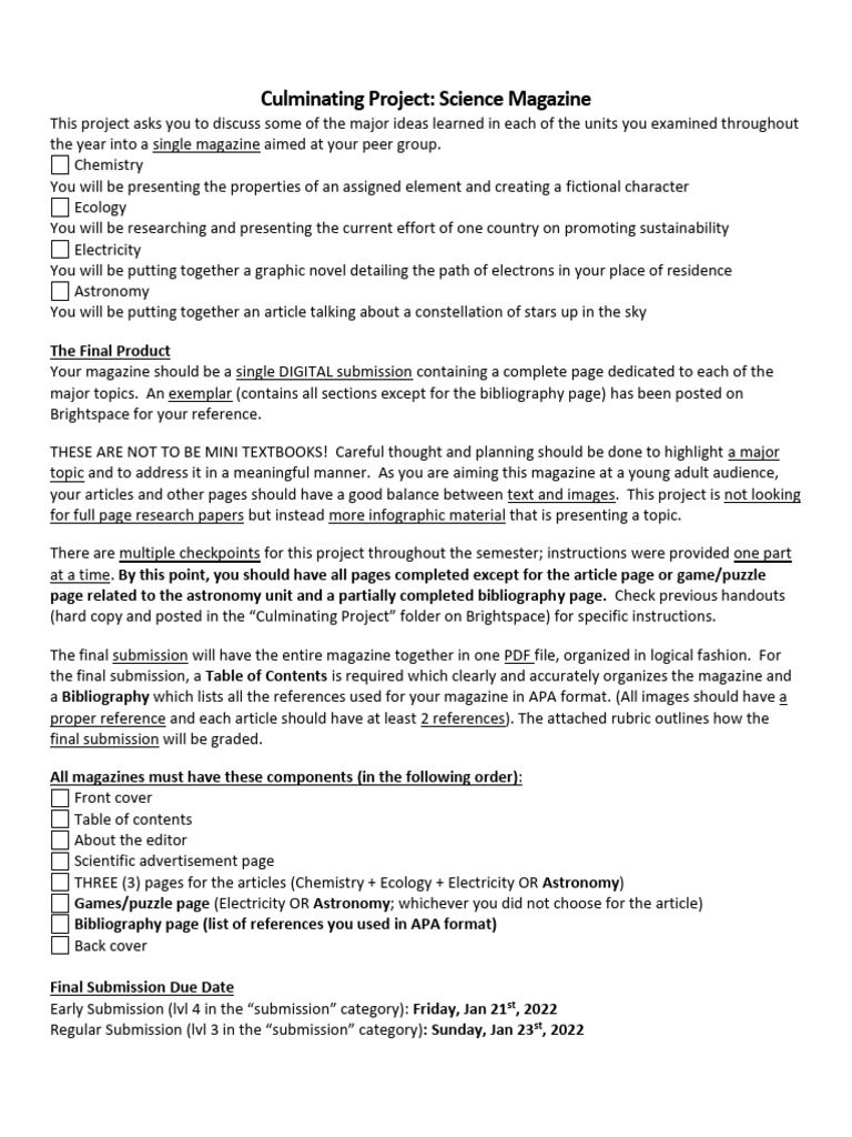 2021F Culminating Project - Final Updated - 4A | PDF