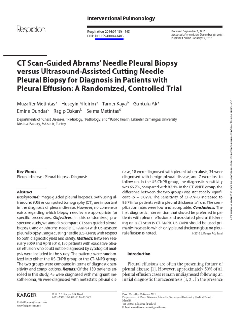 2016. Biopsias con abrams CT trucut US | PDF | Biopsy | Ct Scan