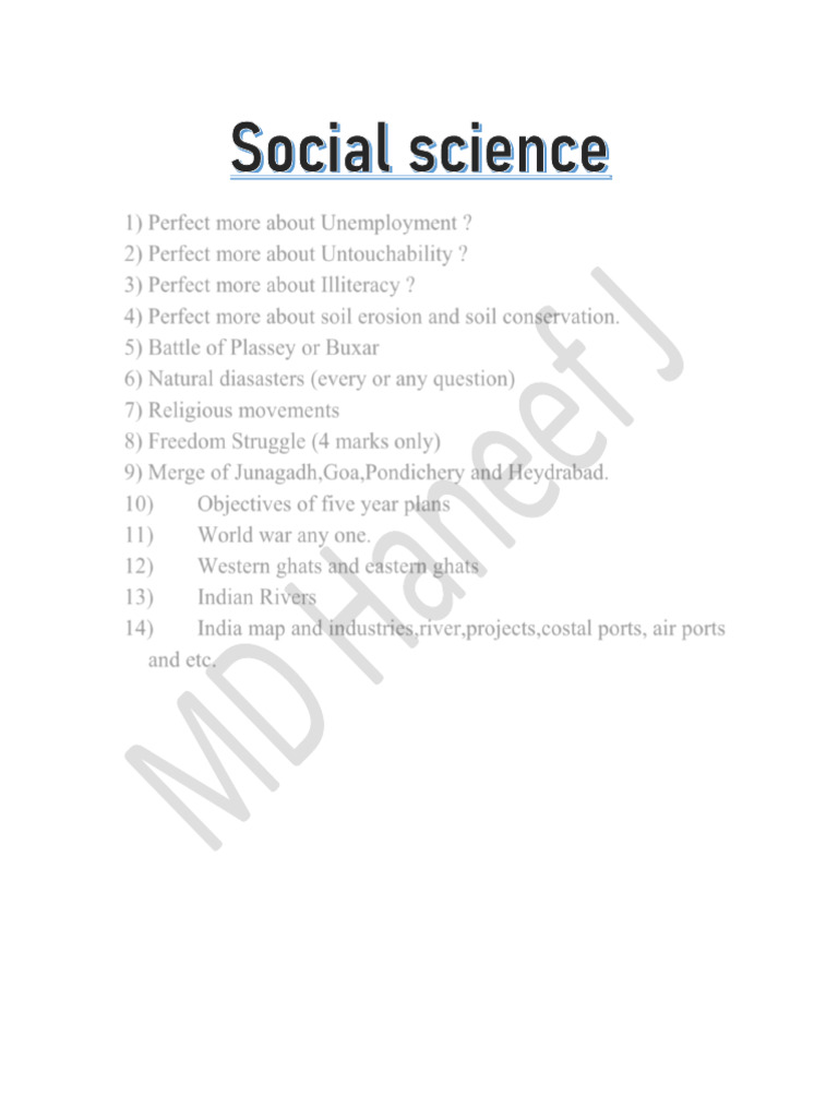 Key Topics in Indian History and Society | PDF