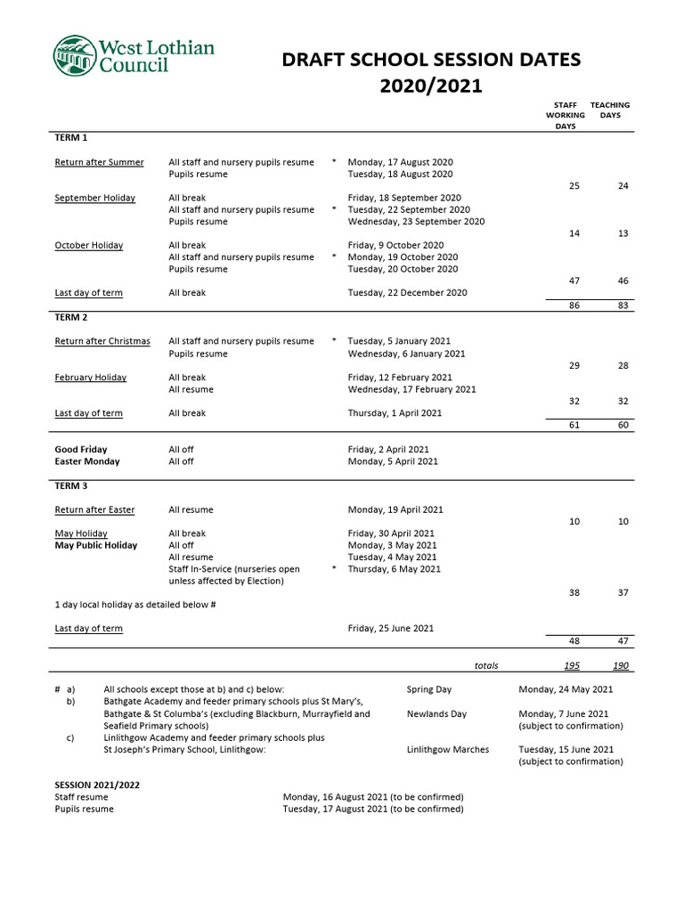 2020/2021 School Session Dates | PDF | Liturgical Calendar | Festival