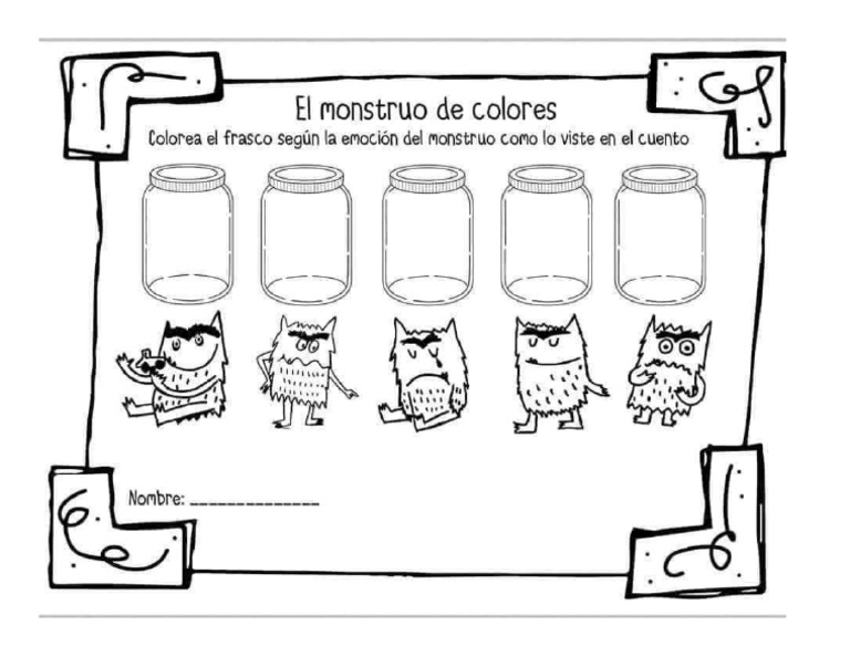 Copia de Monstruo Colores Actividad | PDF