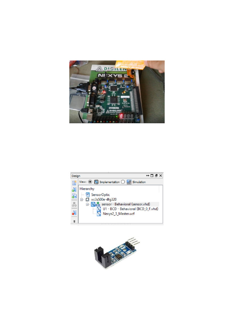 Ejemplo Contador Con Sensor Óptico | PDF | Vhdl | Ingeniería Informática