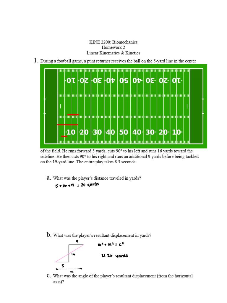 Homework 2 - Linear Kinematics & Kinetics | PDF | Momentum | Force