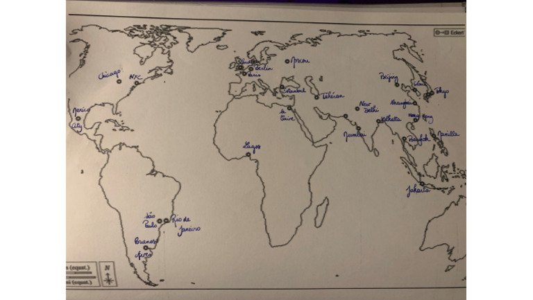 Planisphère Métropoles Complété | PDF