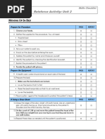 Patient Dangling Procedure Checklist | PDF | Balance (Ability ...