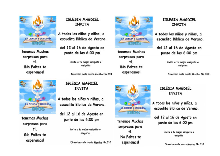 Invitacion Ebdv Magdiel | PDF