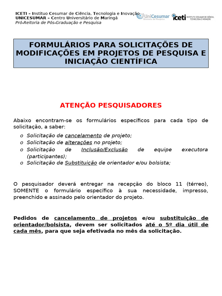 formulario-solicitacoes | PDF | Science