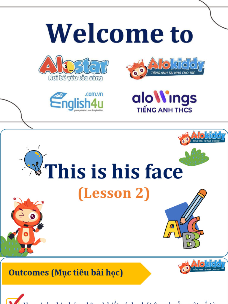Starters1 U2 L2 ThisIsHisFace | PDF | Vocabulary | Cognitive Science
