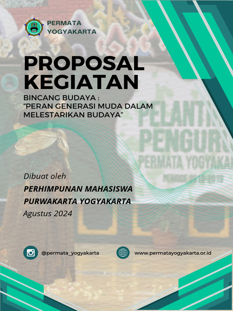 Proposal Kegiatan Bincang Budaya PERMATA Yogyakarta | PDF