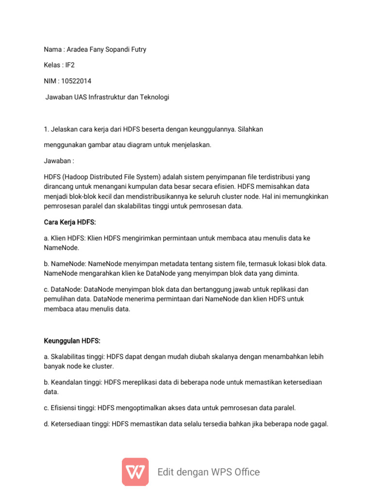 10522014 Aradea Fany Uas Arsitektur | PDF