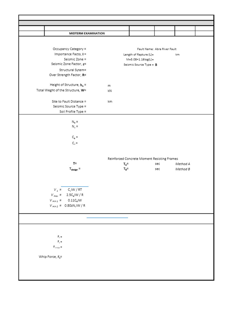 Midterm Exam Solution | PDF | Solid Mechanics | Geological Hazards