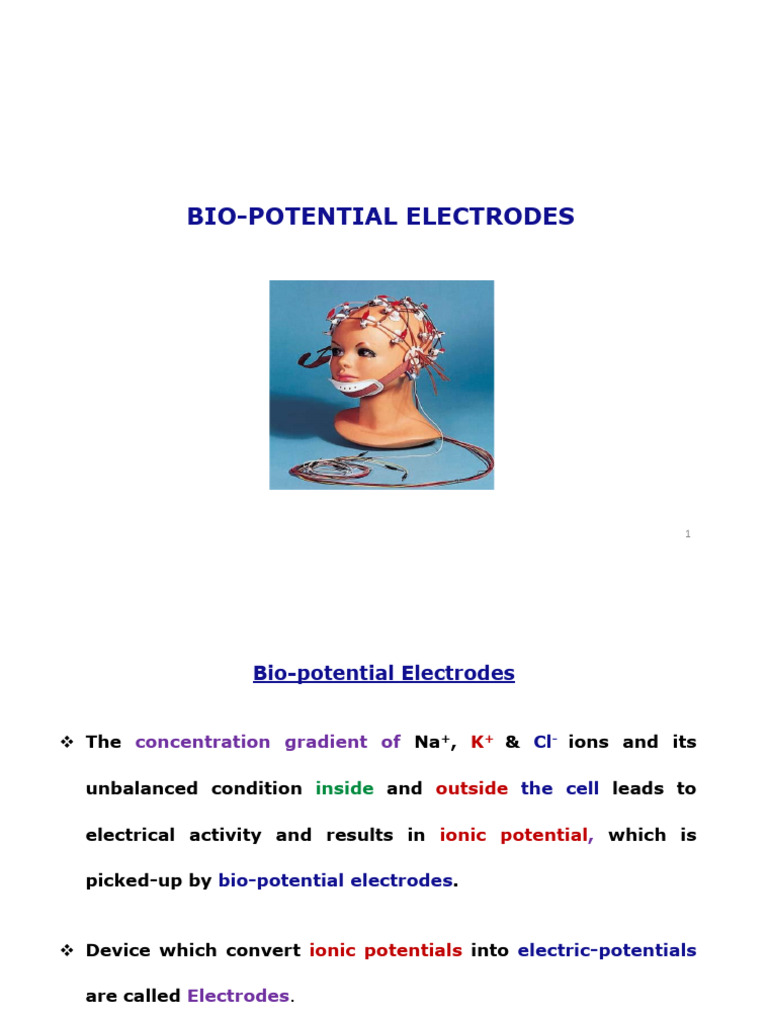 Bio Potential Electrodes 1726037807064 | PDF | Membrane Potential ...