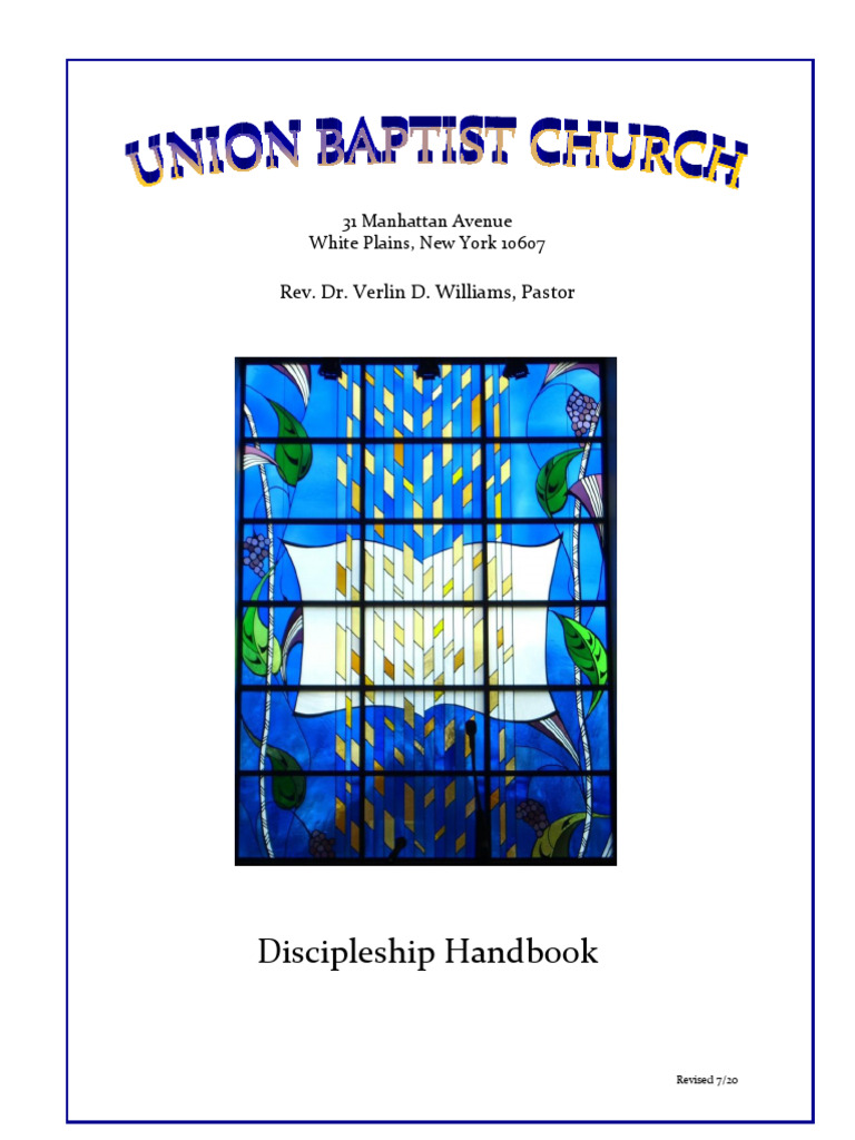 Discipleship-Handbook-2020-online-version | PDF | Baptism | Born Again