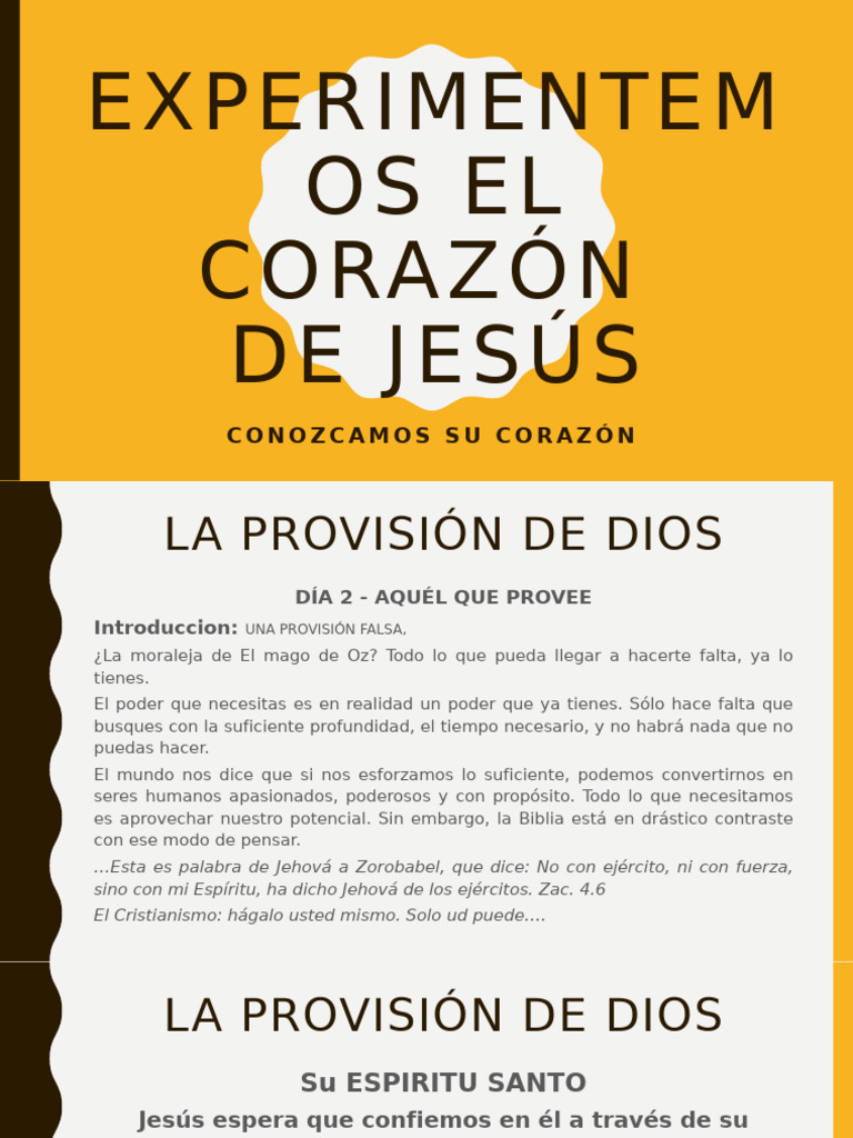 2 Aquel Que Nos Provee | PDF | espíritu Santo | Jesús