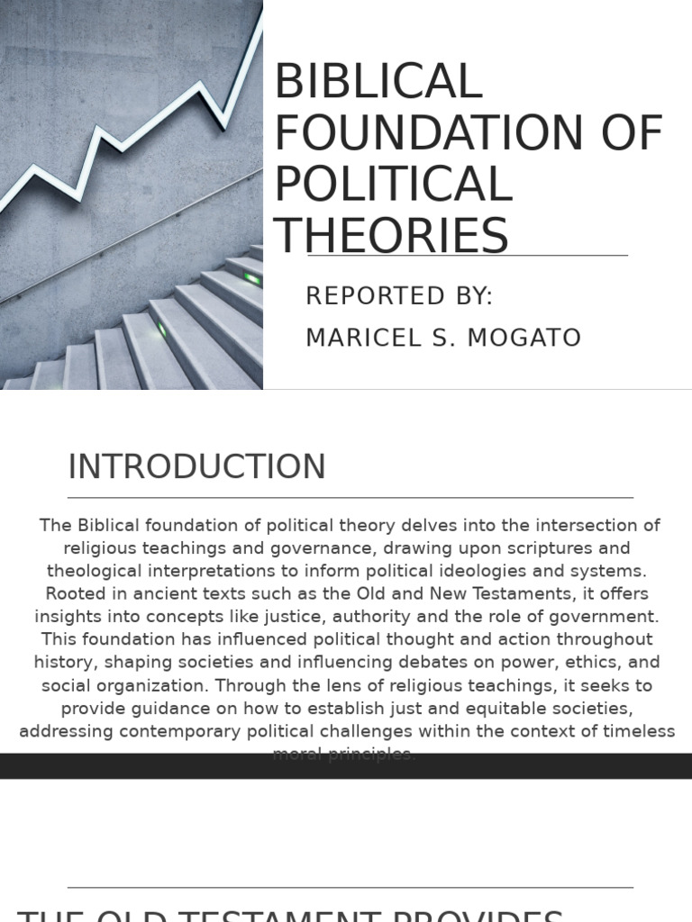 Biblical Foundations of Political Theory | PDF | Bible | Justice