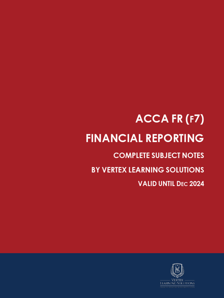 F7 SampleNotesUntilDecember2024 | PDF | International Financial ...