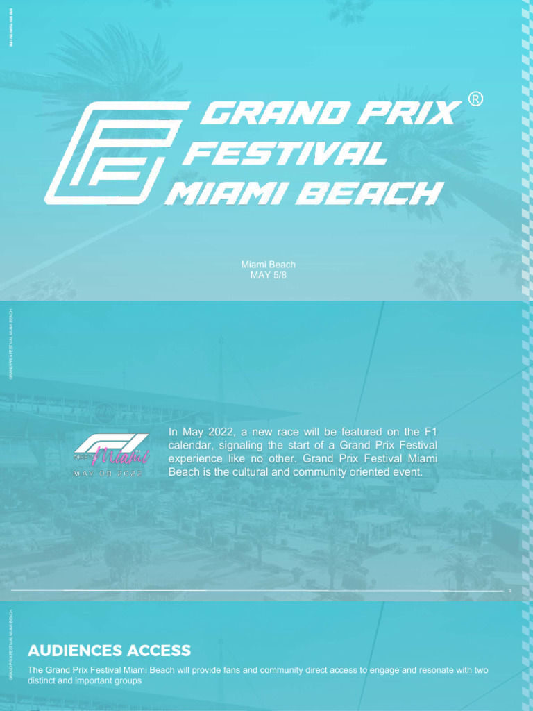 Grand Prix Festival Miami Beach 2022 | PDF | Formula One | Miami