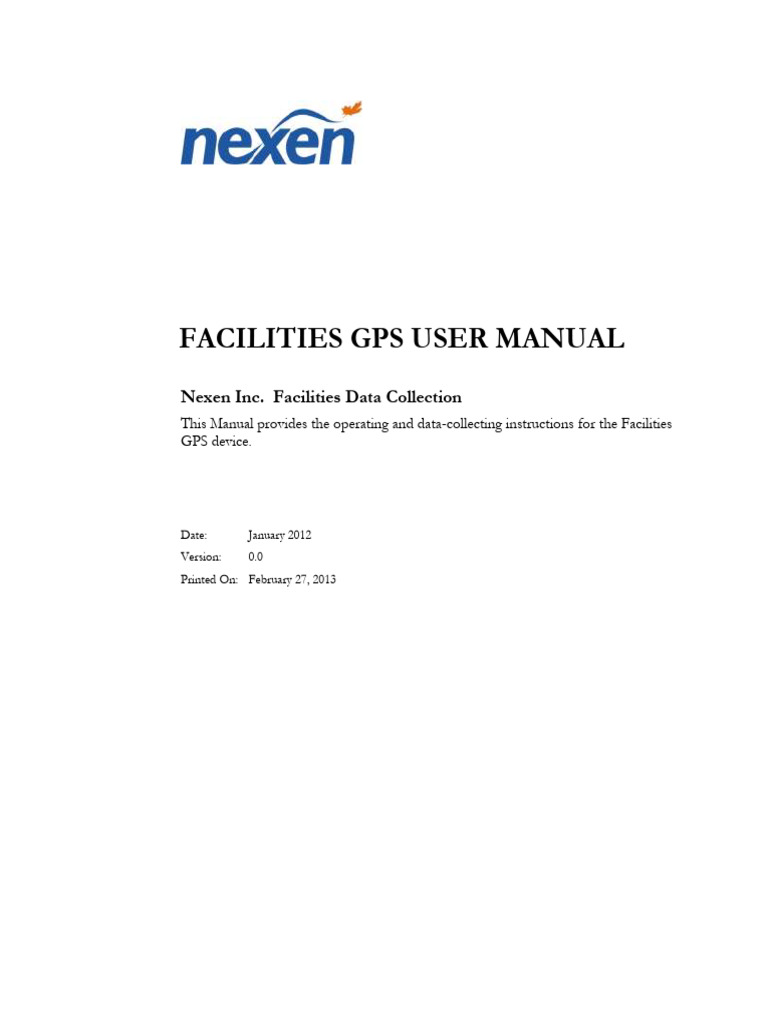 Nexen GPS Device Sample | PDF | Usb | Geographic Information System