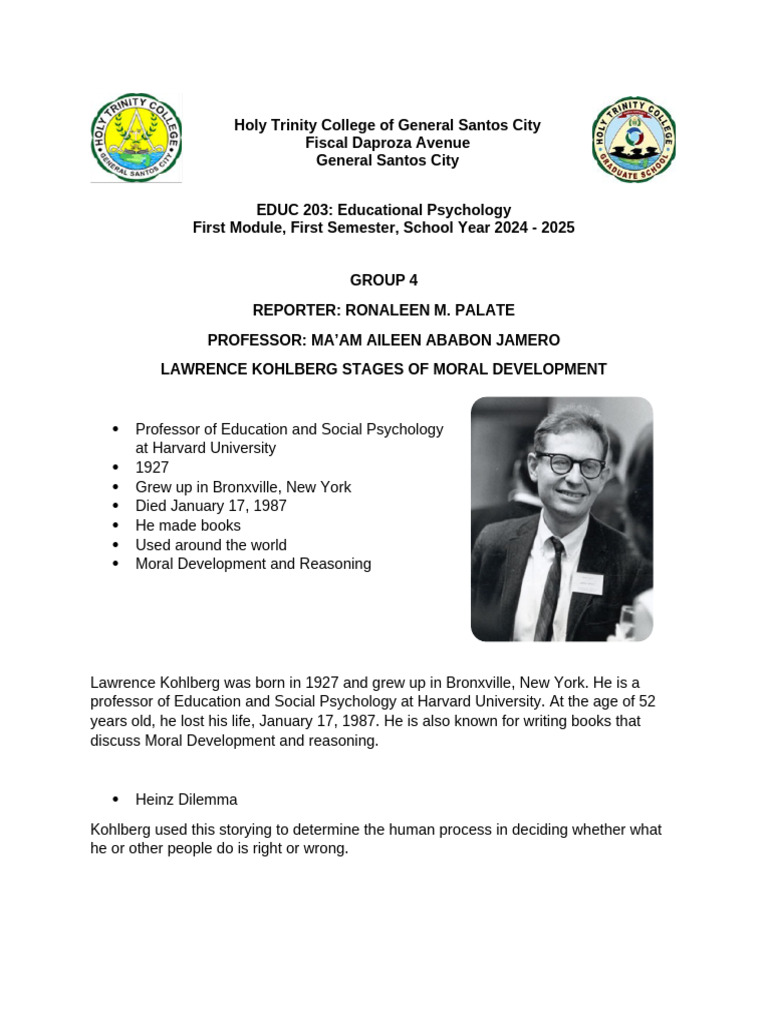 LAWRENCE-KOHLBERG-STAGES-OF-MORAL-DEVELOPMENT-RONALEEN-PALATE-MAED-PE ...