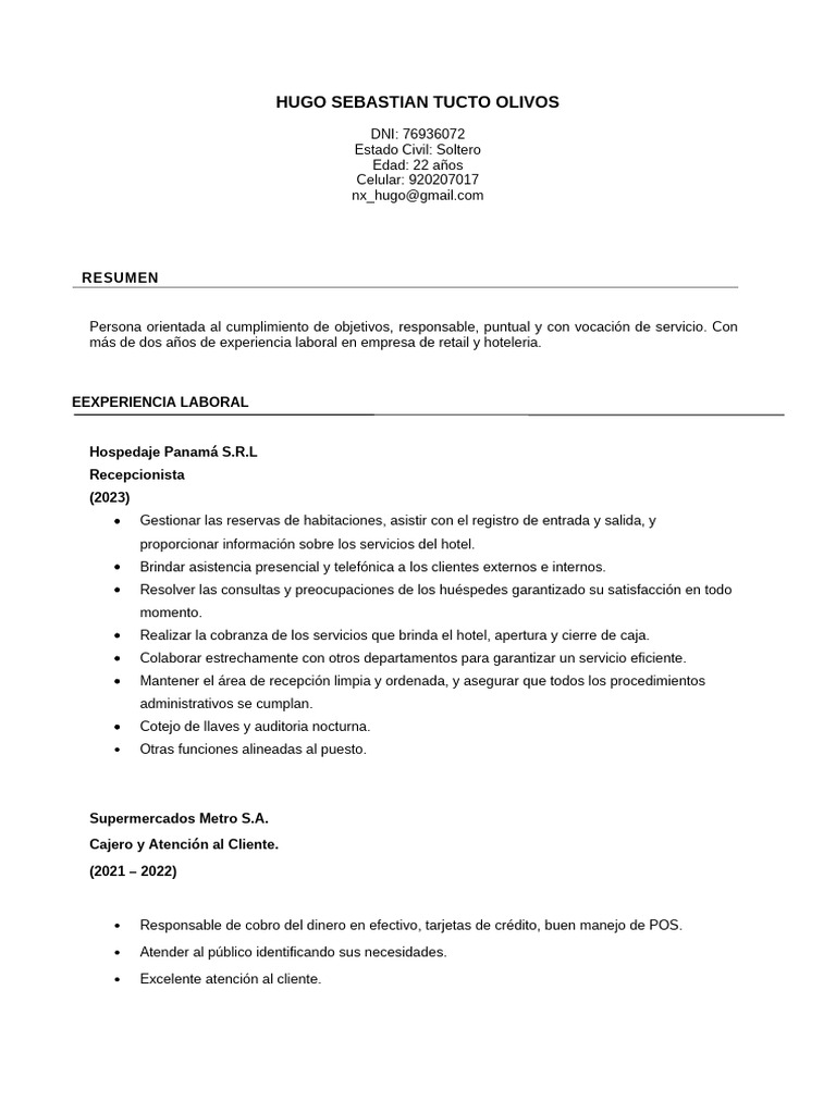 CV Hugo | PDF