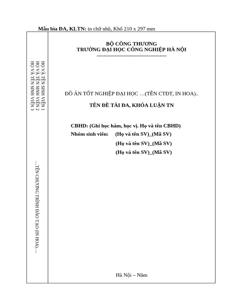 KDT_Template bao cao DATN 1.0 | PDF