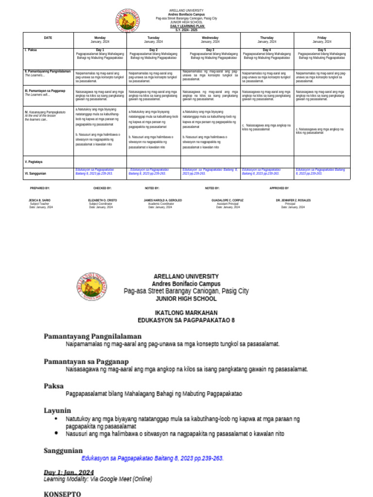 Esp8 - Aralin 12-1 | PDF