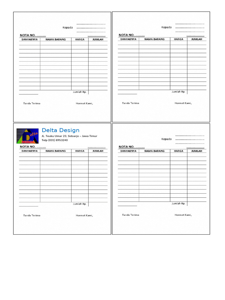 Nota Kosong | PDF