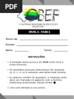 OBMF 2021 - Fase 1 - Nível 3 - Gabarito | PDF | Investimentos | Cartão ...