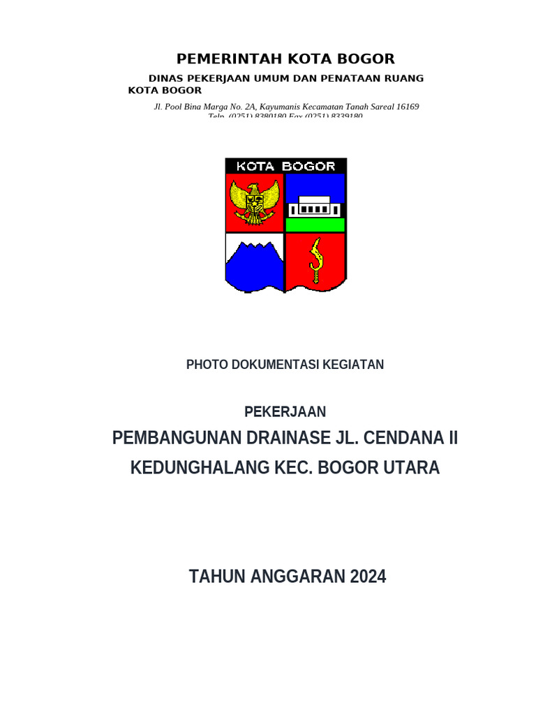 Poto Saluran Kedunghalang | PDF