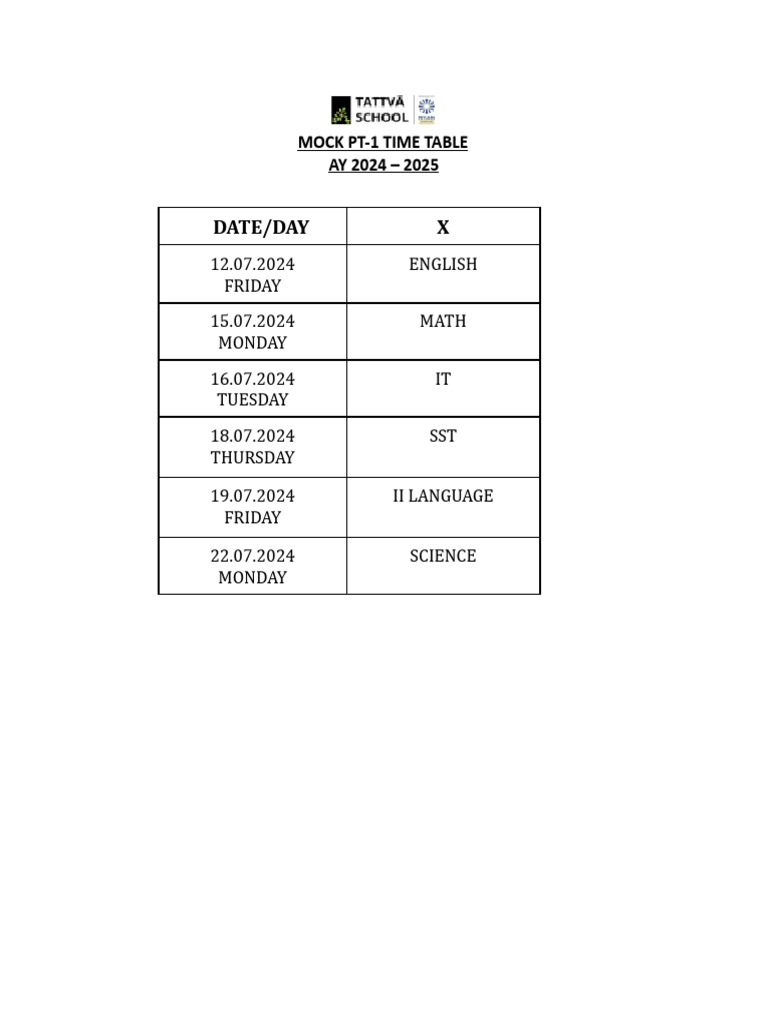 PT1 - MOCK TEST - Grade 10 | PDF