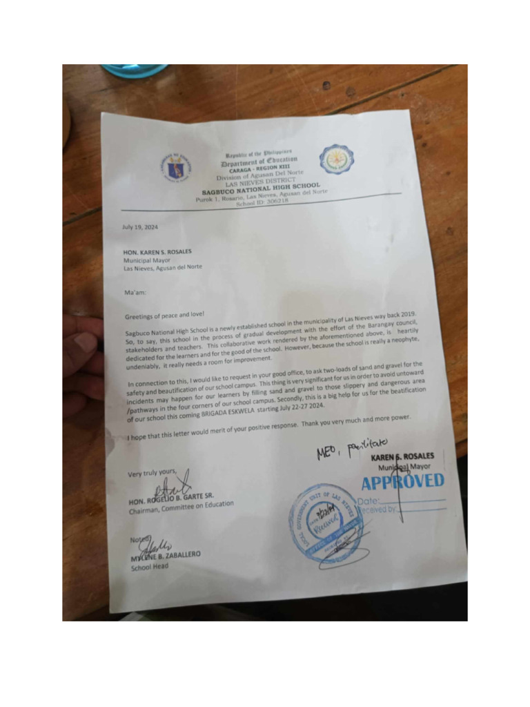 APPROVED LETTER SAND AND GRAVEL | PDF